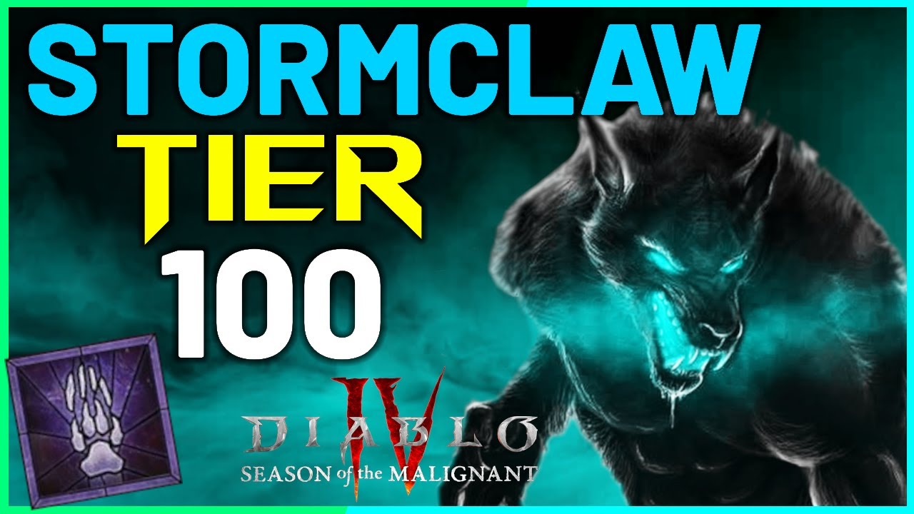 Diablo 4 - Stormclaw Druid | FUN BUILD | Tier 100 Shifting City ...