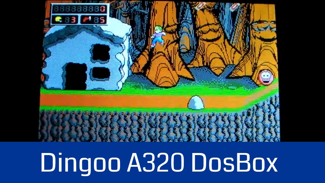 Dingoo A320 Dosbox for Dingux: Street Rod 2 & Commander Keen 4 - YouTube