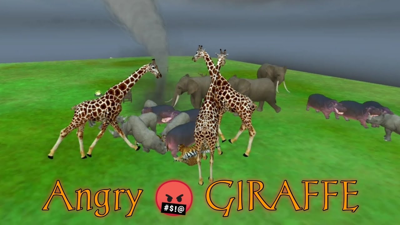 ANGRY GIRAFFES !! Animals Revolt Battle Simulator ll All Rounder kappale. - YouTube