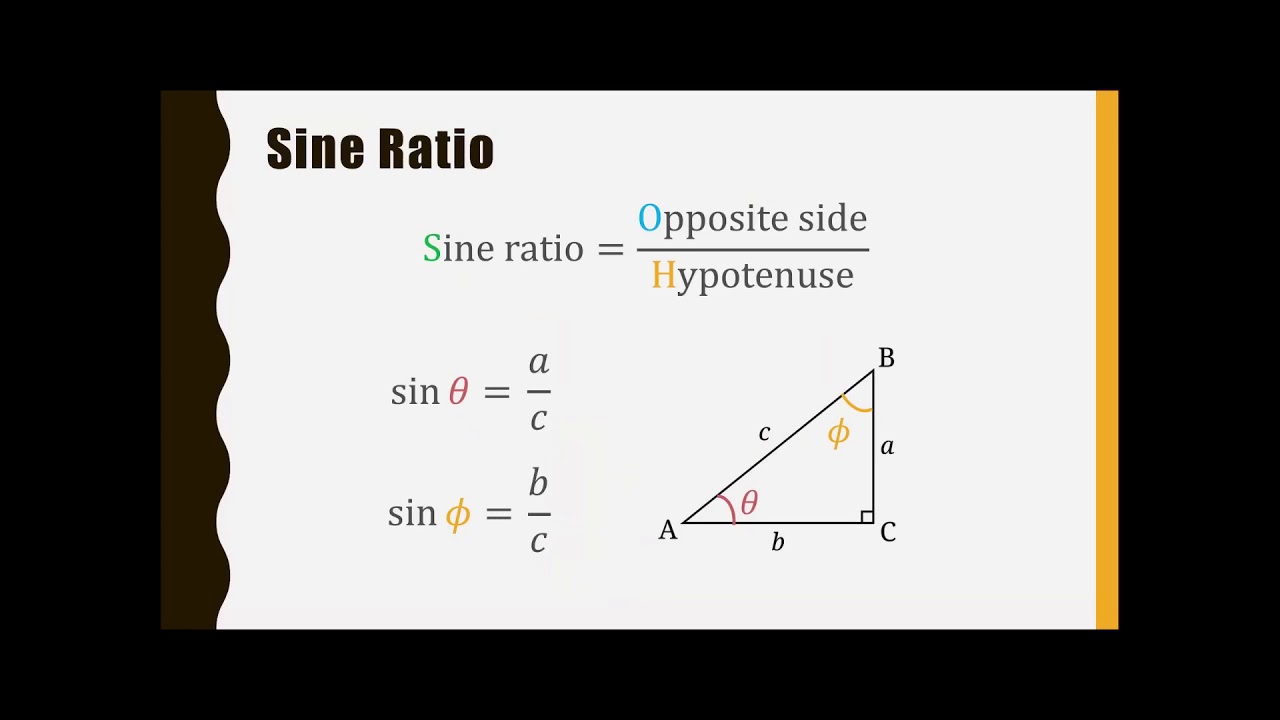 Trigonometric Ratios - L5 - Using Sine ratio in right angles triangles ...
