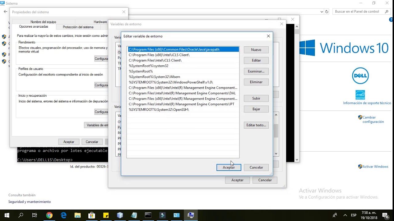 CONFIGURAR VARIABLE DE ENTORNO JAVA PARA COMPILAR PROGRAMAS EN CMD - YouTube