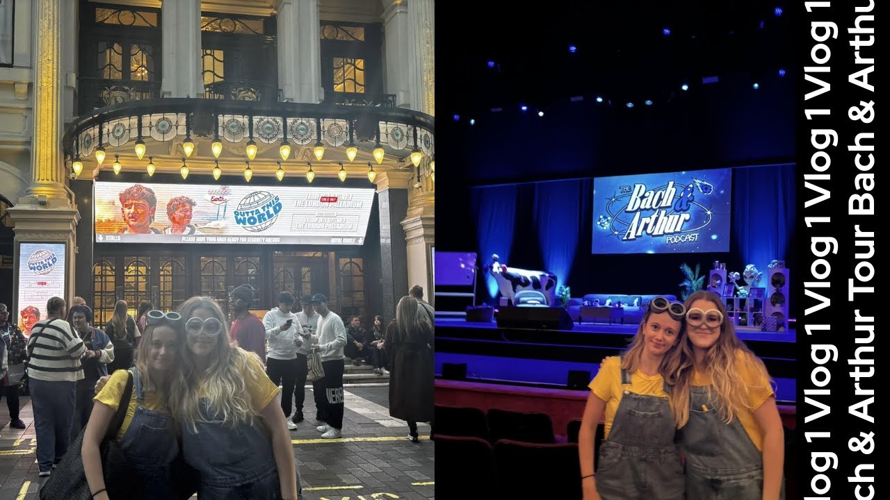 On stage at the Bach & Arthur live show!?!? (Vlog 1) - YouTube
