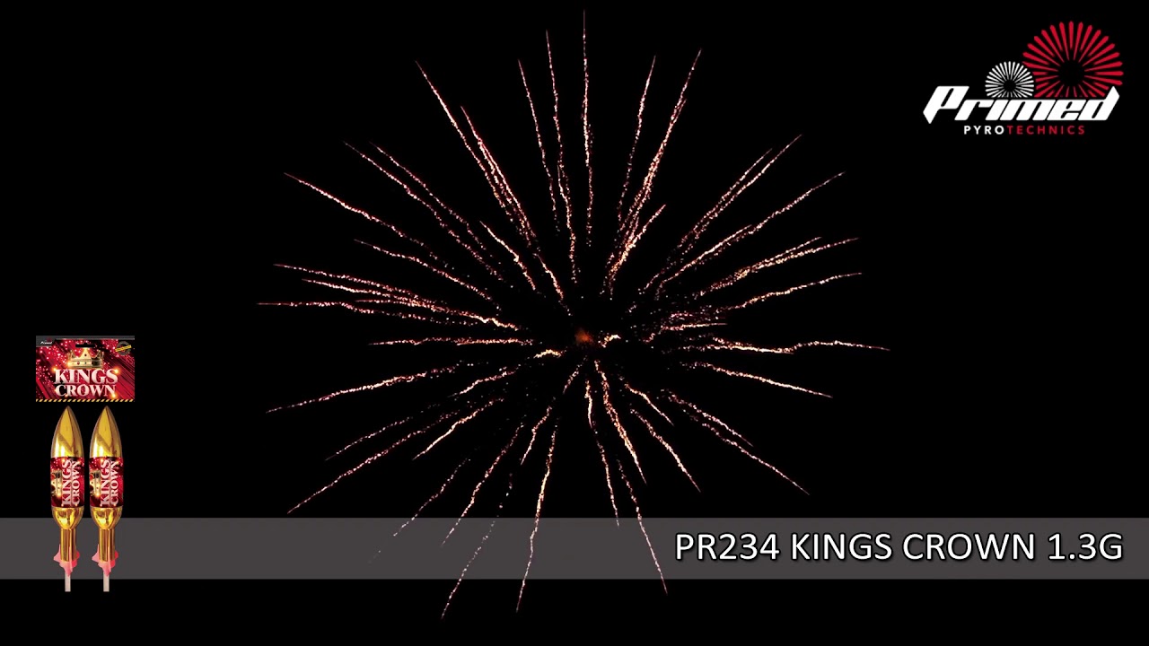 Kings Crown Rockets by Primed Pyrotechnics @fireworkcrazy - YouTube