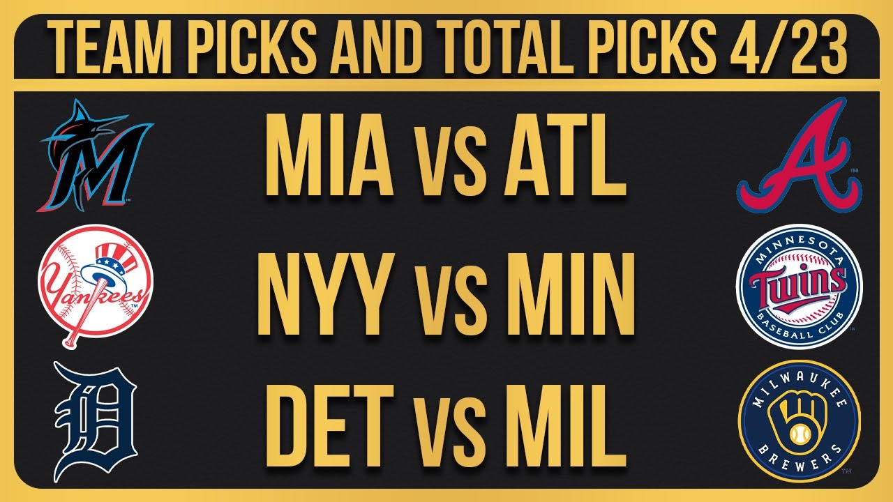 FREE MLB Picks Today 4/24/23 Baseball MLB Picks and Predictions - YouTube