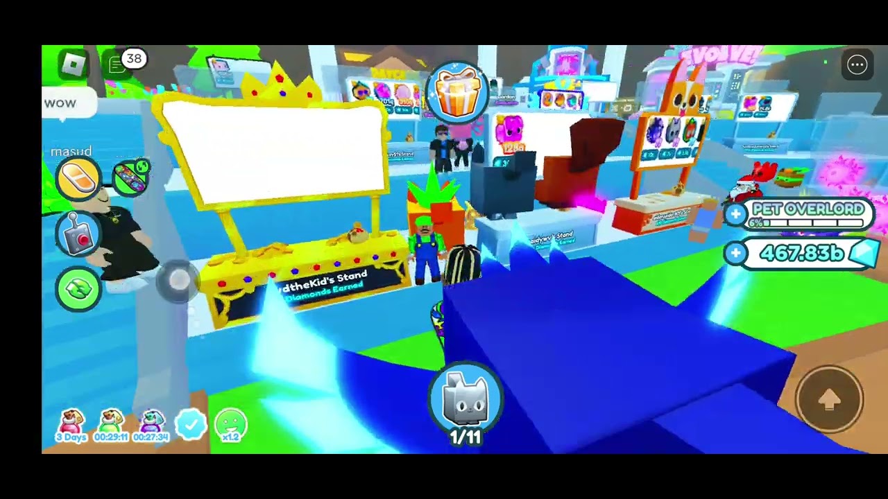 playing pet Sim x doing a giveaway at 100 subs u can send me things in ...