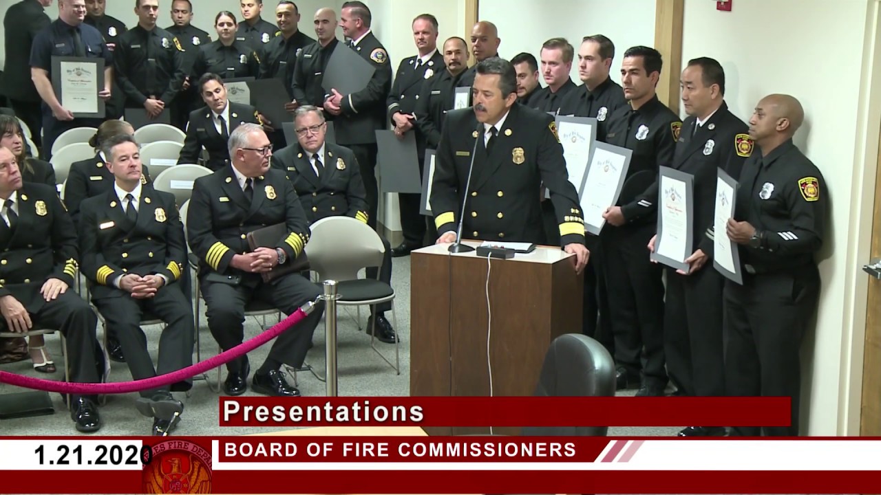 LAFD Fire Commission 1.21.20 - Cadet Post Advisors Recognized for ...