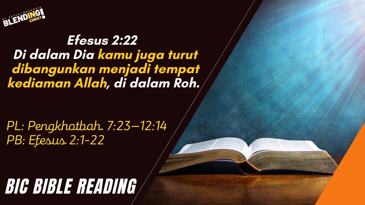 Bible Reading 18/9/2020 - BIC Bible Study - YouTube