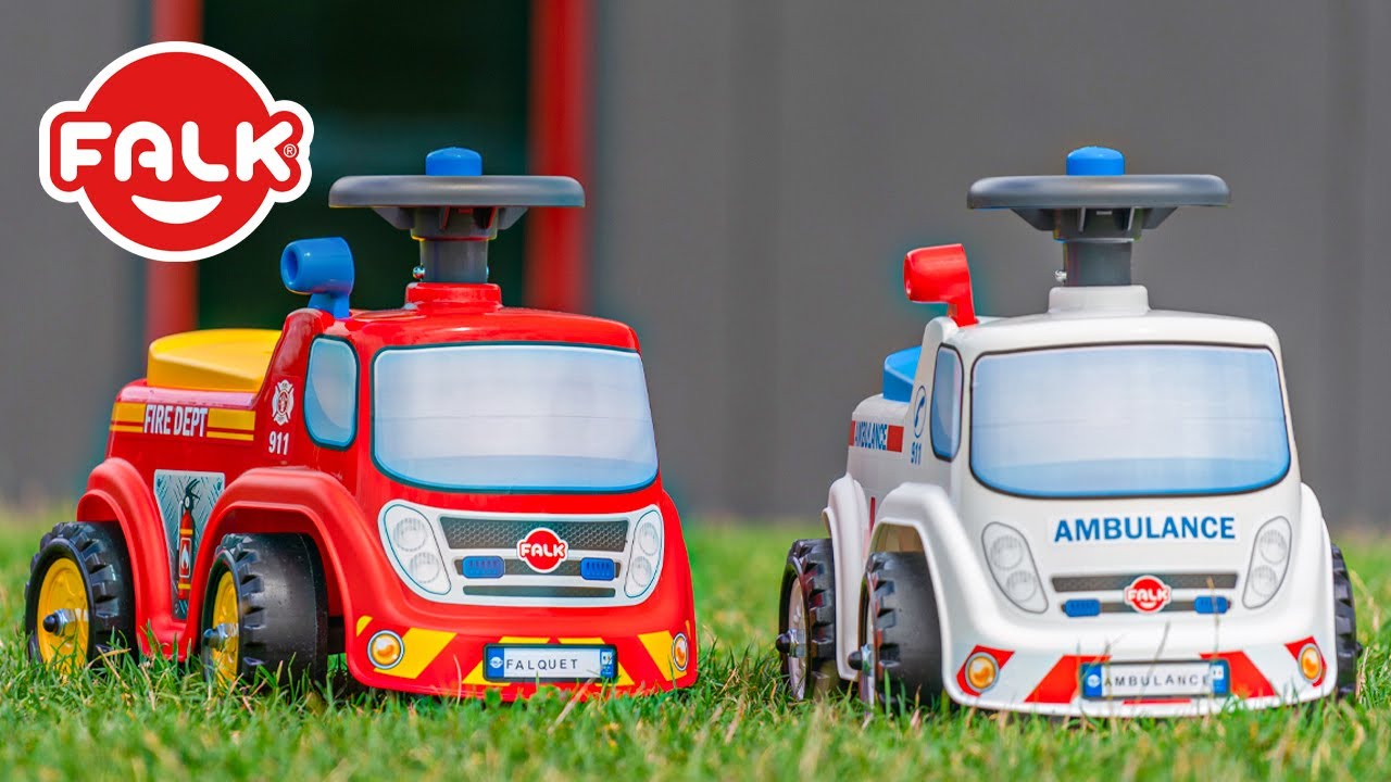 Falk - Fire Rescue and Ambulance ride-on (ref.700 - 701) - YouTube