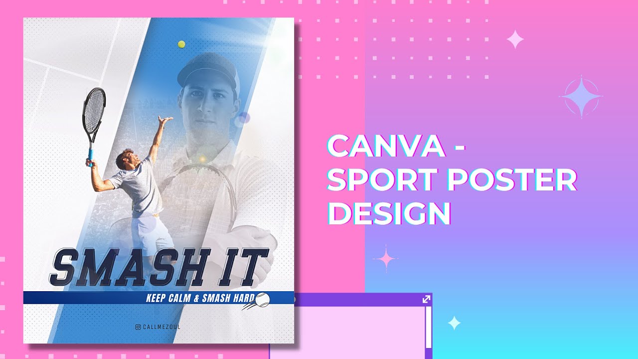 How To Create A Sport Poster Design Using Canva | Canva Tutorial ...
