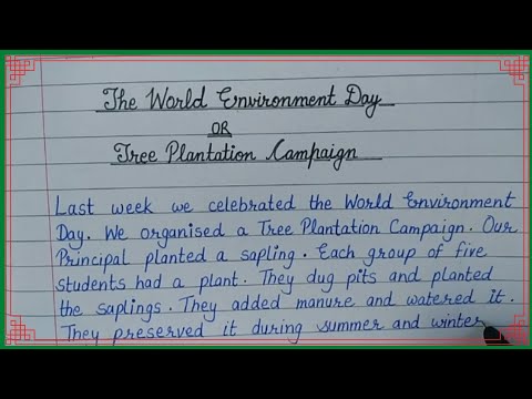 Essay on World Environment Day/ short note|short article on tree ...