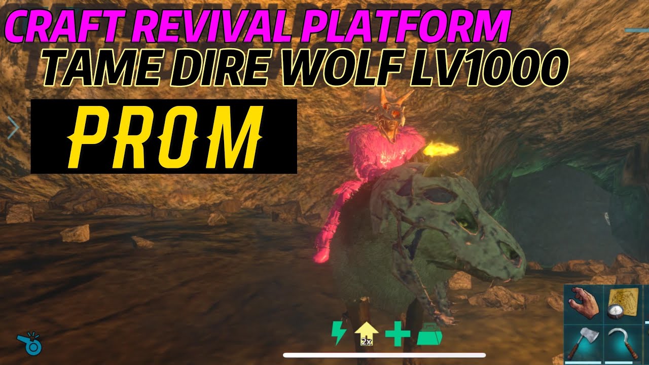 (ARK MOBILE) TAME DIRE WOLF MAX LV1000 VÀ CÁCH HỒI SINH KHỦNG LONG #ark ...