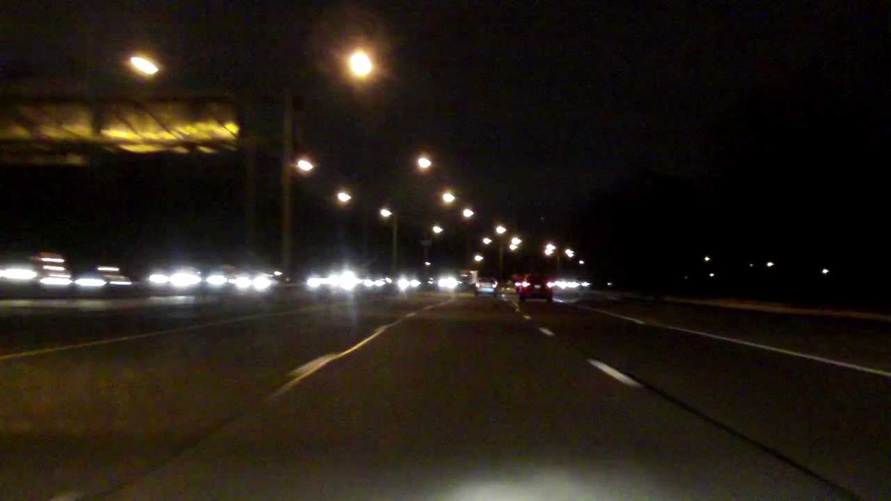 Clearview Expressway (Interstate 295) northbound (Night) - YouTube