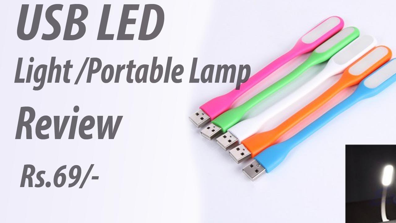USB LED Portable Lamp Review - YouTube