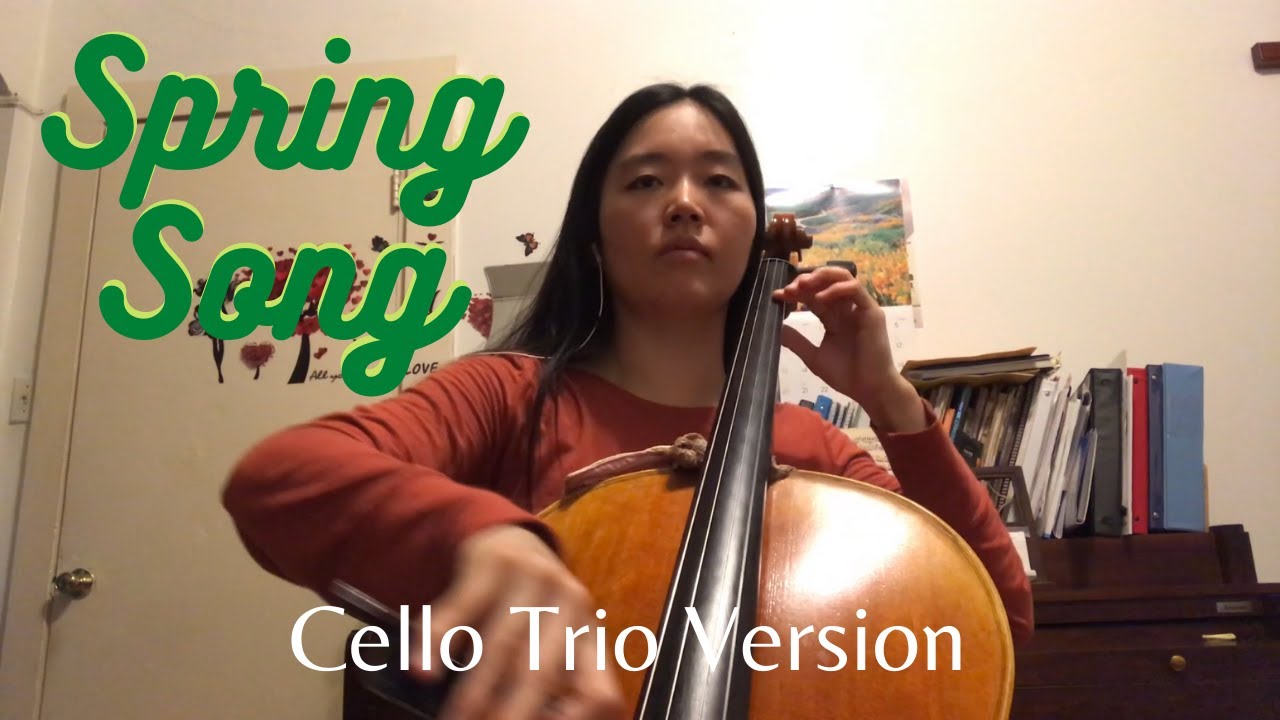 Spring Song - Mendelssohn (cello trio) - YouTube