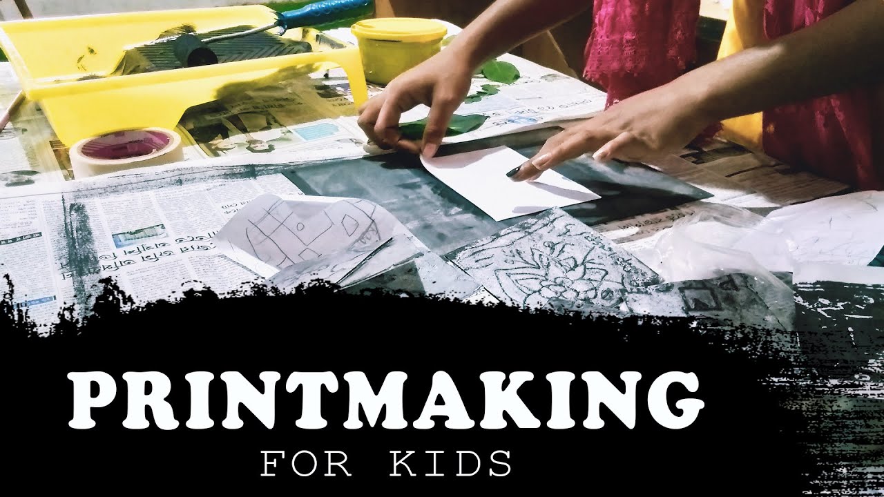 styrofoam printmaking art lesson - YouTube