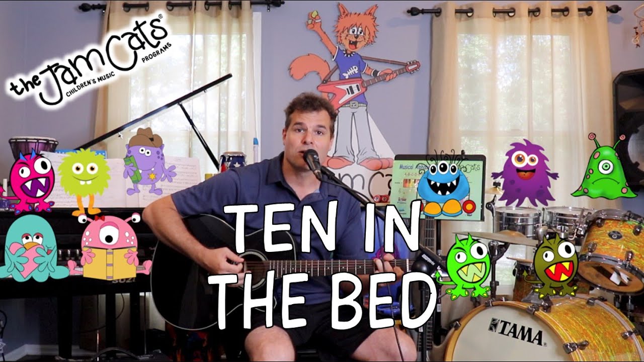 Ten In The Bed - Mike Seminara | The Jam Cats Music | Kids Songs ...