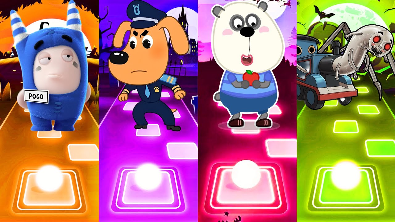 Oddbods Pogo 🆚 Sheriff Labrador 🆚 Wolfoo 🆚 Thomas The Train. 🎶 Who Is ...