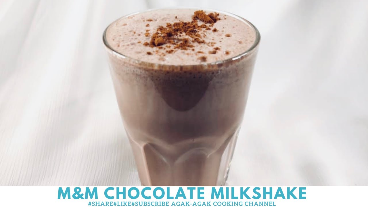 How to Make a Chocolate Milkshake with M&M and Hershey's|Must try shake ...