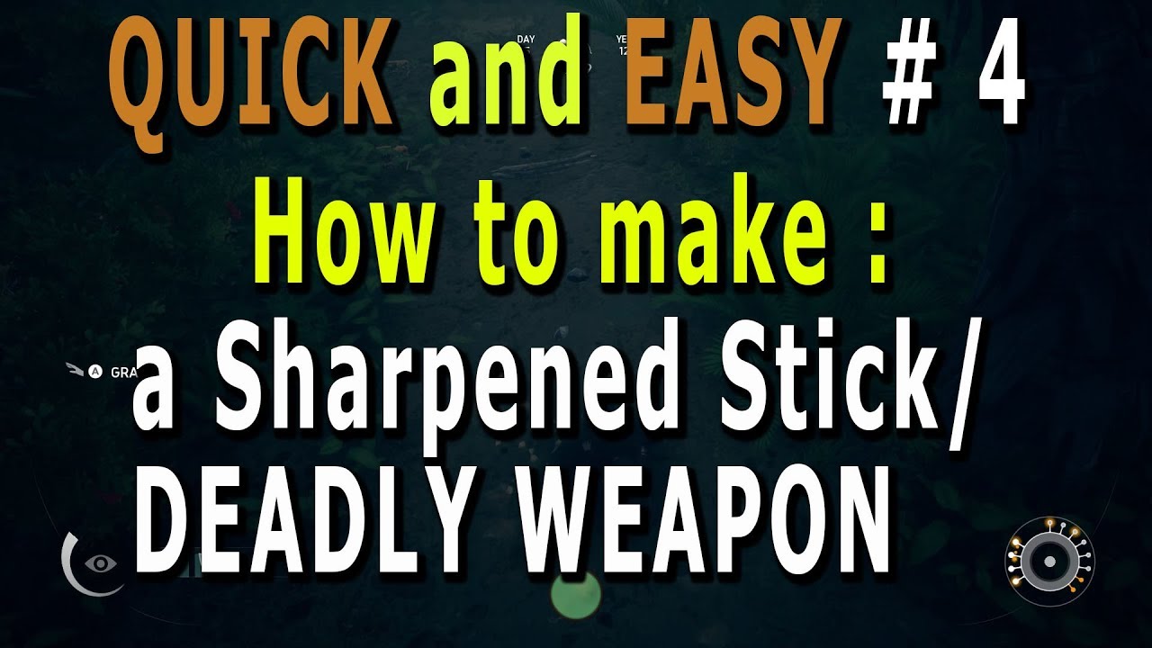 How to make a Sharpened Stick Straight to the Point(Ancestors) - YouTube