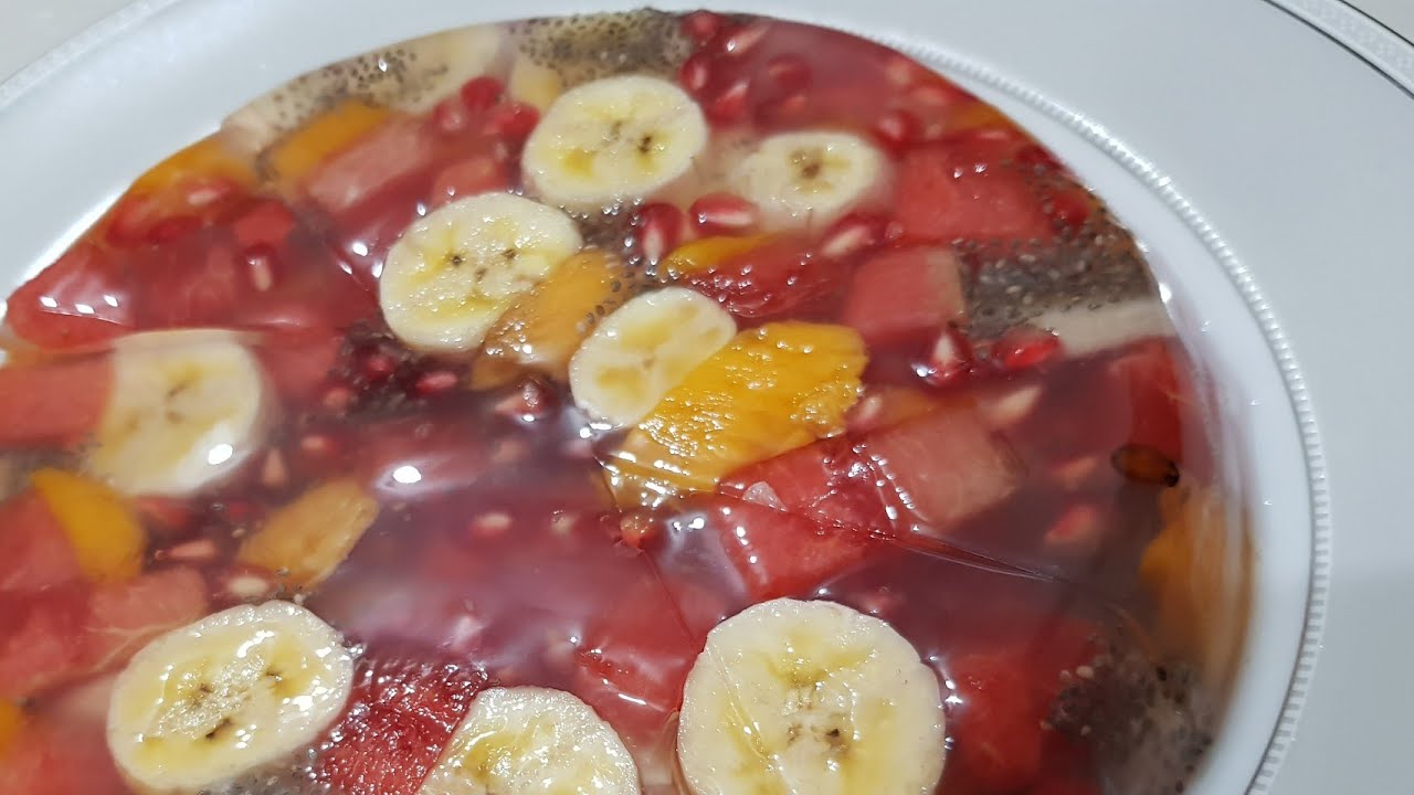 Fruit pudding / Easy dessert / colourful dessert - YouTube