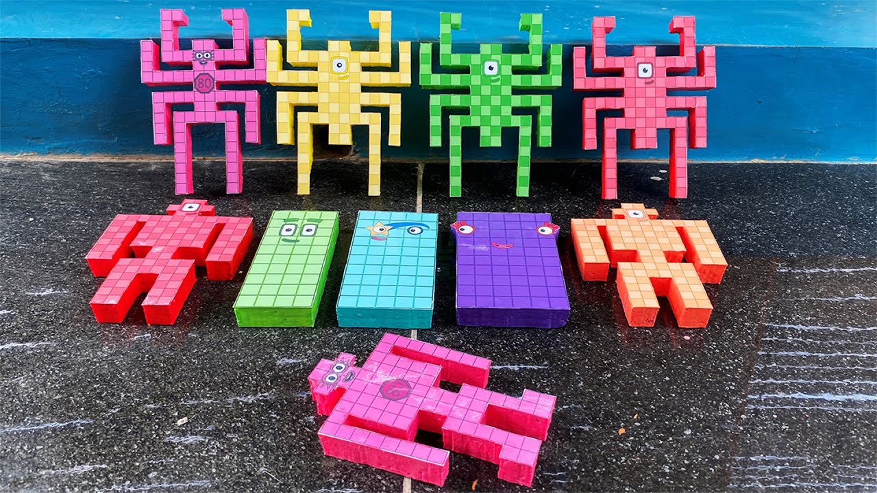 Numberblocks Puzzle Tetris 100 NEW Like Robot Spider ASMR ...