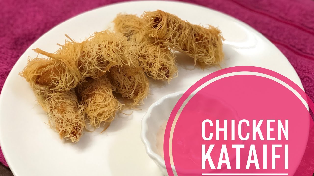 Chicken kataifi|| Easy snack using kunafa dough||Simple starter recipe ...