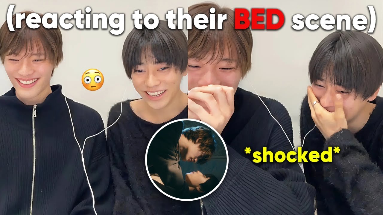 Kenshin and Junsei REACTION to their BED scene (they got shocked) - YouTube