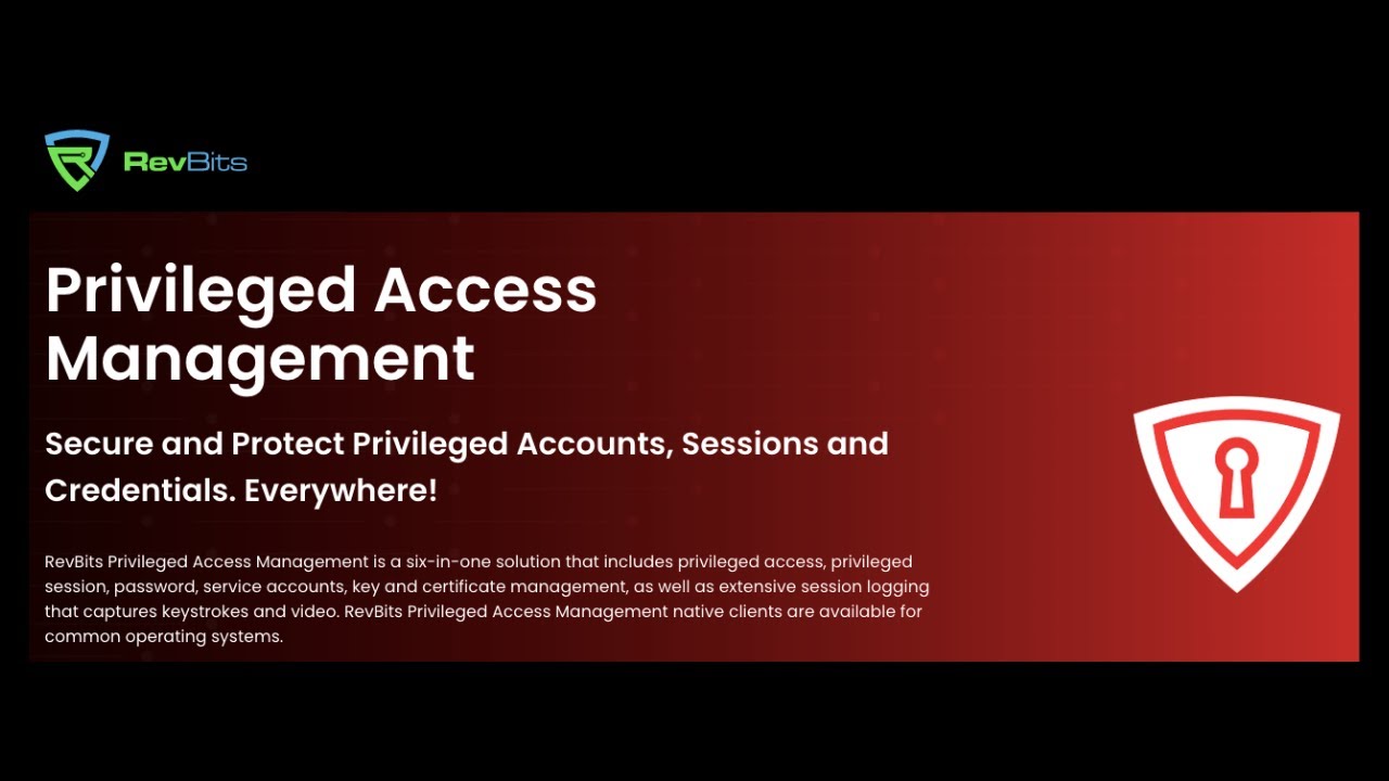 RevBits Privileged Access Management (PAM) Overview - YouTube