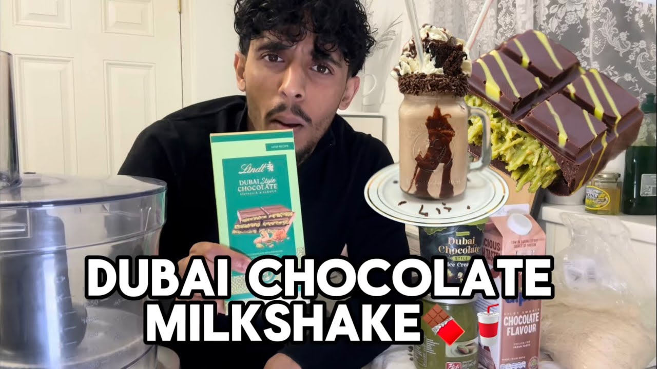 MAKING A DUBAI CHOCOLATE MILKSHAKE - YouTube
