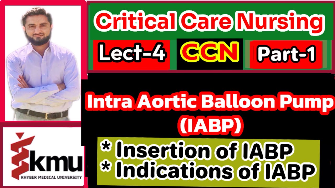 Intra Aortic Balloon Pump (IABP) {Insertion,Indications}[CCN]{Lect. 4 ...