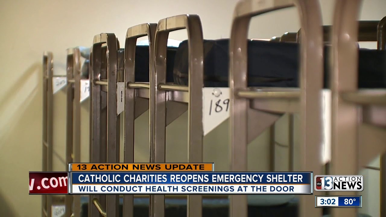 Catholic Charities reopens emergency shelter - YouTube
