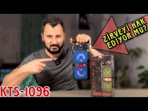 PARTİ BAŞLASIN! KTS 1096 Büyük Boy Çift Ses Çıkışlı Bluetooth Parti Hoparlörü Ses Bombası İnceleme