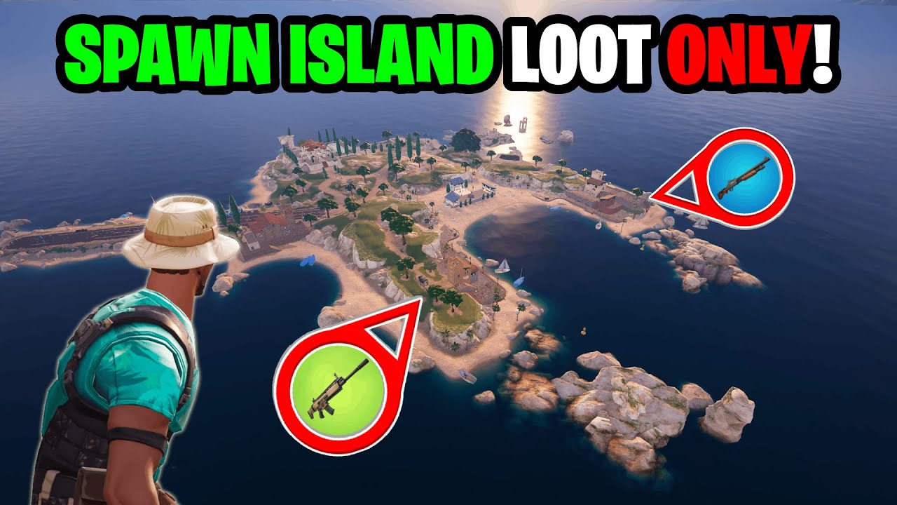 Using *SPAWN ISLAND* Loot ONLY in Fortnite - YouTube