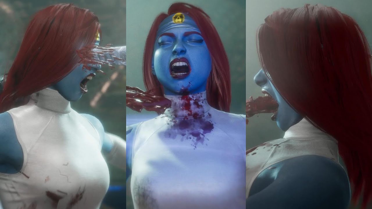 MK11 All Fatal Blows On Mystique ( Skarlet Mod ) - YouTube