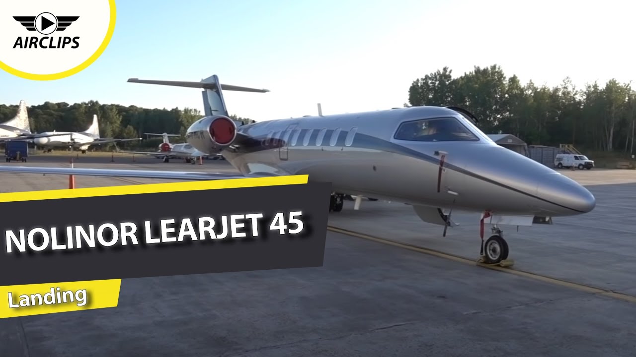 Captain Antoine's 5th Landing after a busy morning! Nolinor Learjet 45 ...