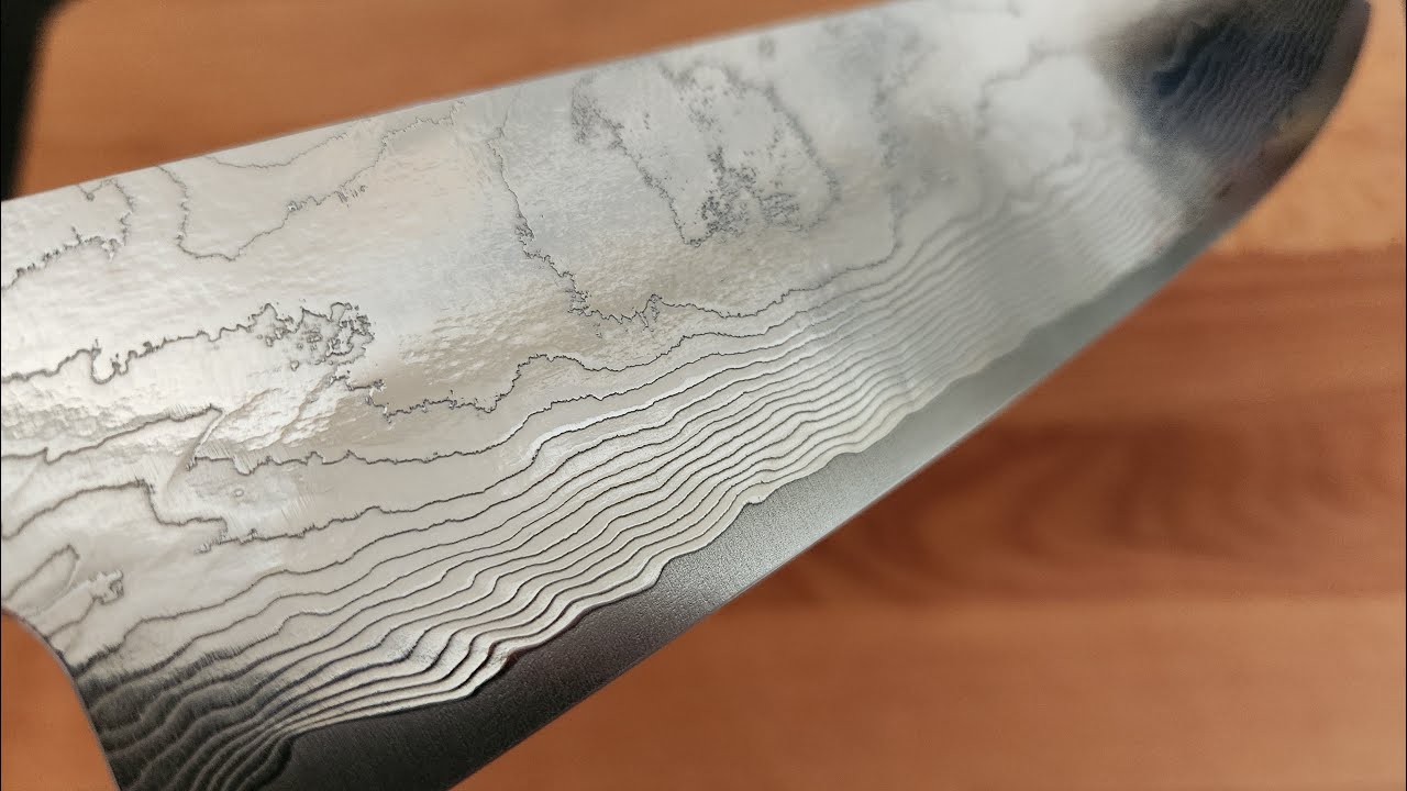 [Diamond Damascus] Katayama Gyuto - YouTube