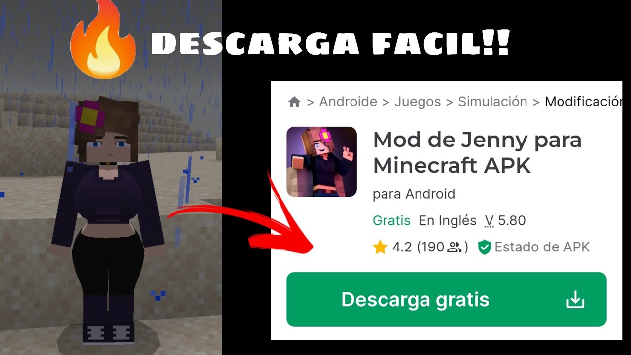 DESCARGA FACIL EL JENNY MOD CON APK SUPER SENCILLO!!! - YouTube