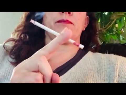 Red lipstick smoking ** Silhouette Girls