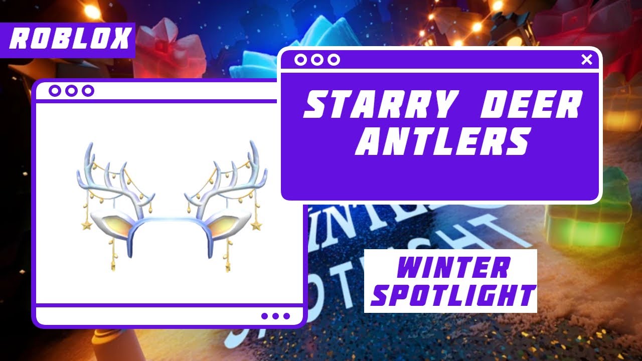 How to get the 'Starry Deer Antlers' | Roblox - YouTube