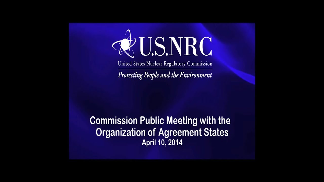 NRC Commission Briefing from the Organization of Agreement States ...