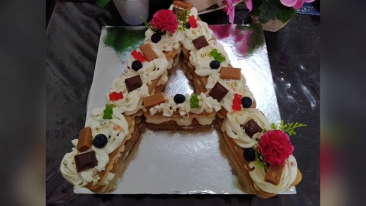 Alphabet Cake | Letter Cake | Letter Sandwich Cake | Trending Cake ...