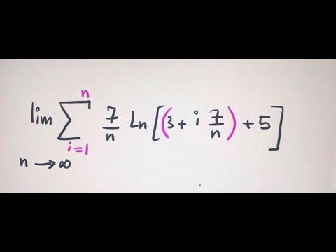 Convert Riemann sum to integral - YouTube