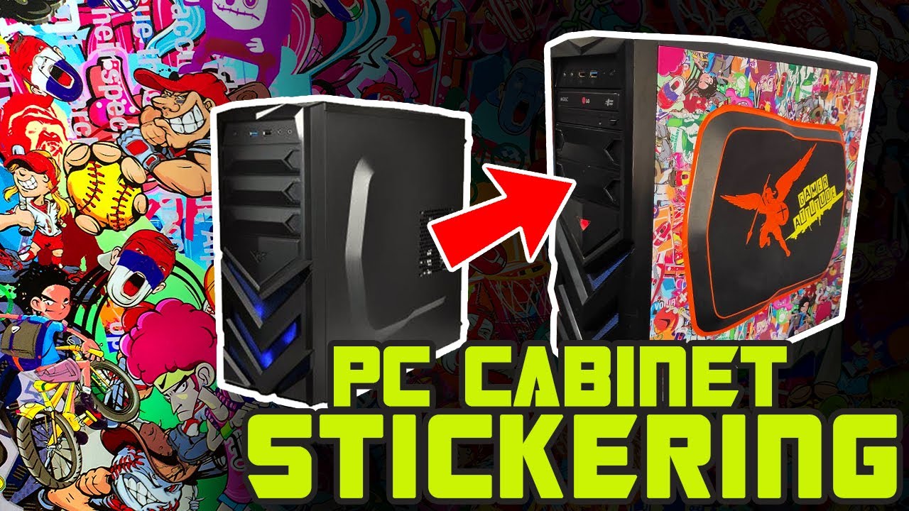 PC Cabinet Stickering | RS STICKERS - YouTube