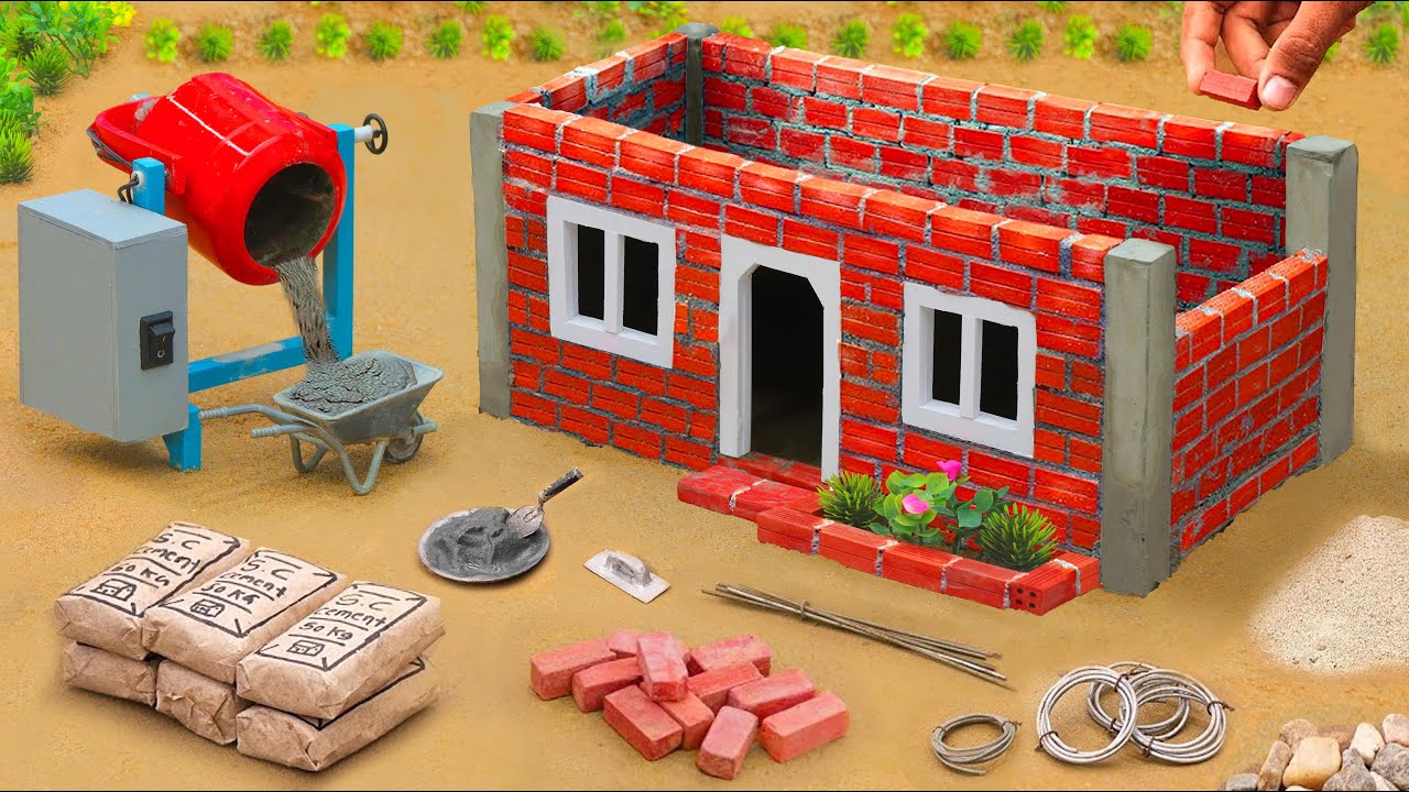 Lightning strikes electric pole - DIY mini house making with bricks ...