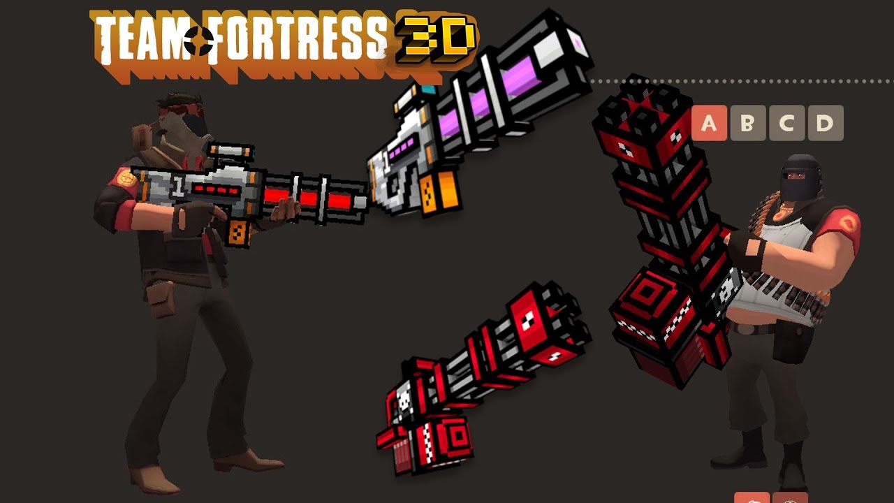 Pixel Gun 3D Weapons In Team Fortress 2 - YouTube