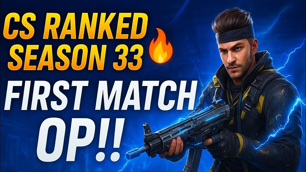 "CS Ranked Season 33 First Match | Free Fire New Update 🔥 | OP Gameplay ...