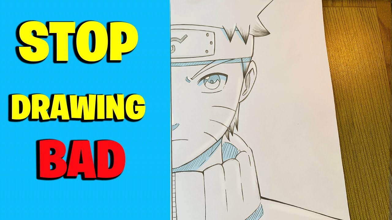 STOP DRAWING BAD - how to draw NARUTO SUPER EASY Step by Step - YouTube