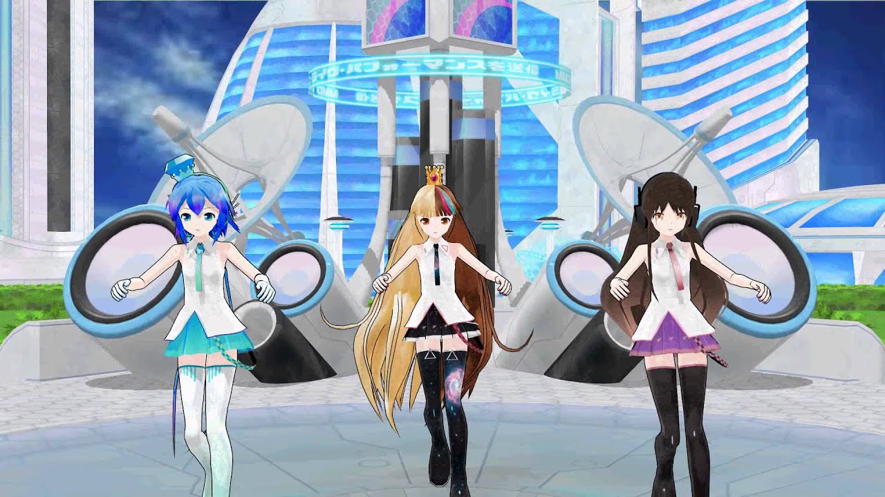 【MMD】We are POP☆CANDY! Galaco Aoki Lapis and Kokone - YouTube