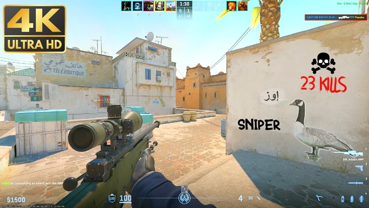 Counter Strike 2 Competitive Gameplay 23 KILLS 4K (No Commentary) - YouTube