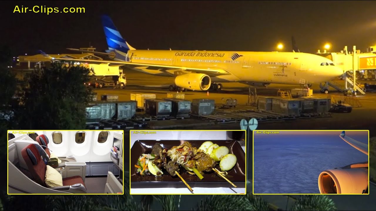 Garuda Indonesia Airbus A330 Five Star Business Class Jakarta-Sydney ...